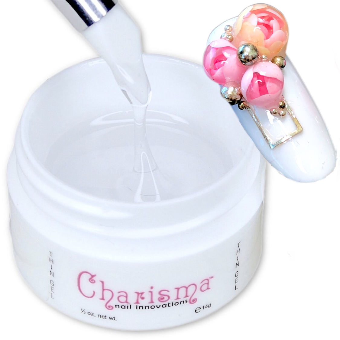 Thin Clear Gel / Base Gel 1/2 oz – My Little Nail Art Shop